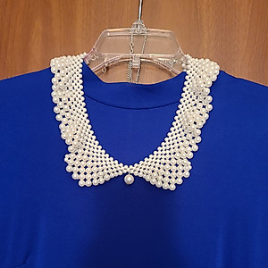 RBG Dissent Collar Necklace for Women Detachable Pearl Beaded Blouse Fake Collar Choker Necklace,Ruth Bader Ginsburg Feminist Collar Necklace