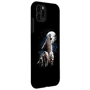 iPhone 11 Pro Space Wolves Cosmic Snow Wolf Howling At Moon Case