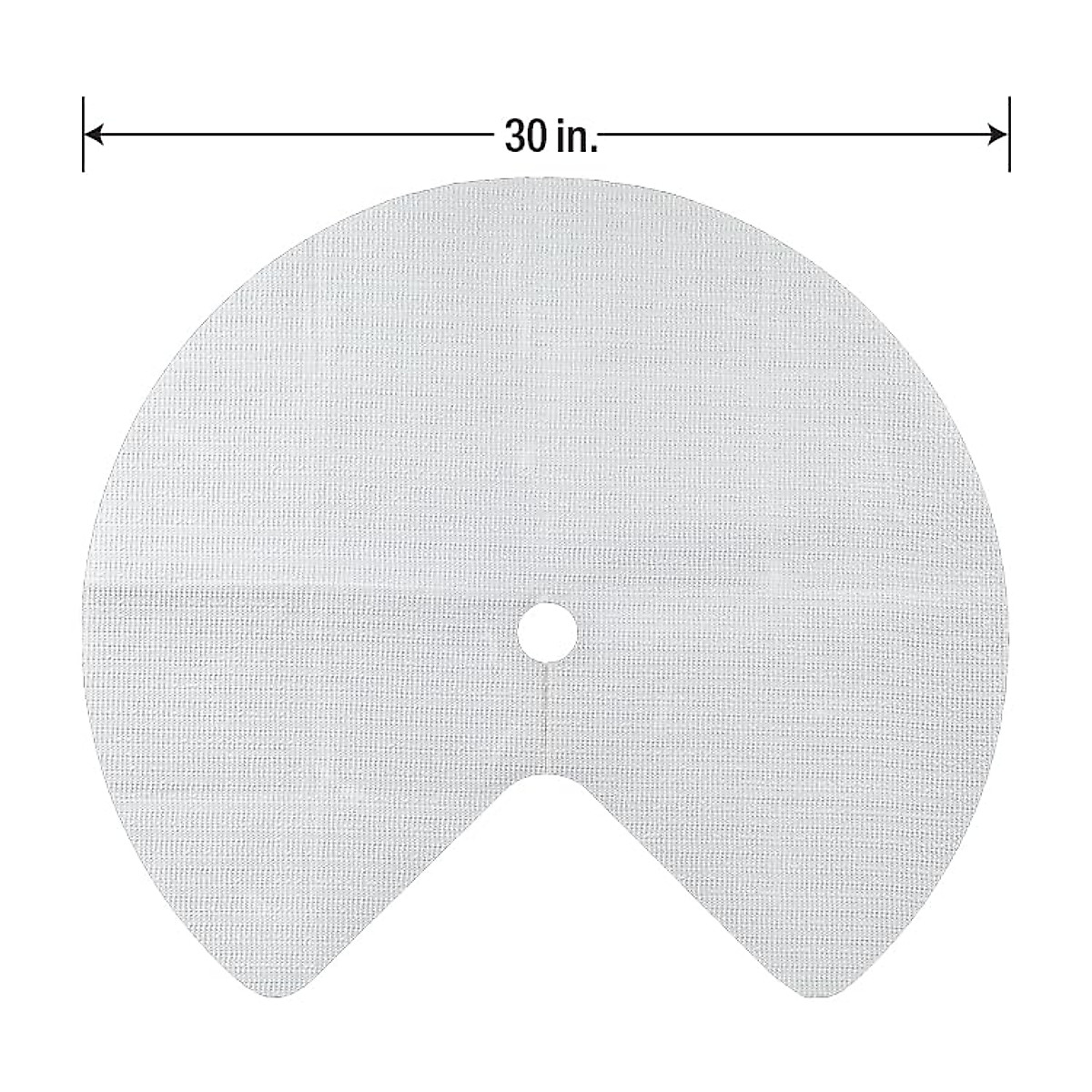 Smooth Top EasyLiner Lazy Susan Liner Kit - Easy to Install, Circular, Non Slip Shelf Liner for Lazy Susan Kitchen Cupboards and Shelves, 30 Inch Diameter, White, 2-Pack