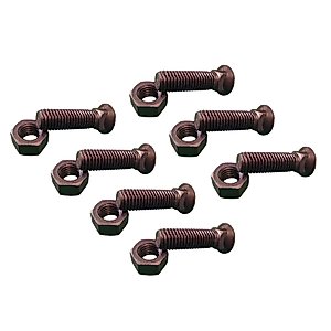 7 - Plow Bolt & Nut for Blades/Cutting Edge, 5/8-11x 2 - Grade 8, Dome Head