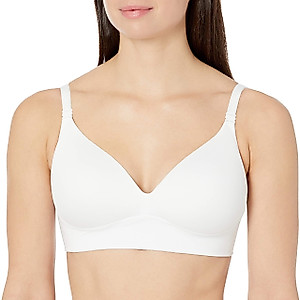 Warner's Women's Benefits Allover-Smoothing Bliss Wireless Lightly Lined Convertible Comfort Bra RM1011W, Classic White, 40B