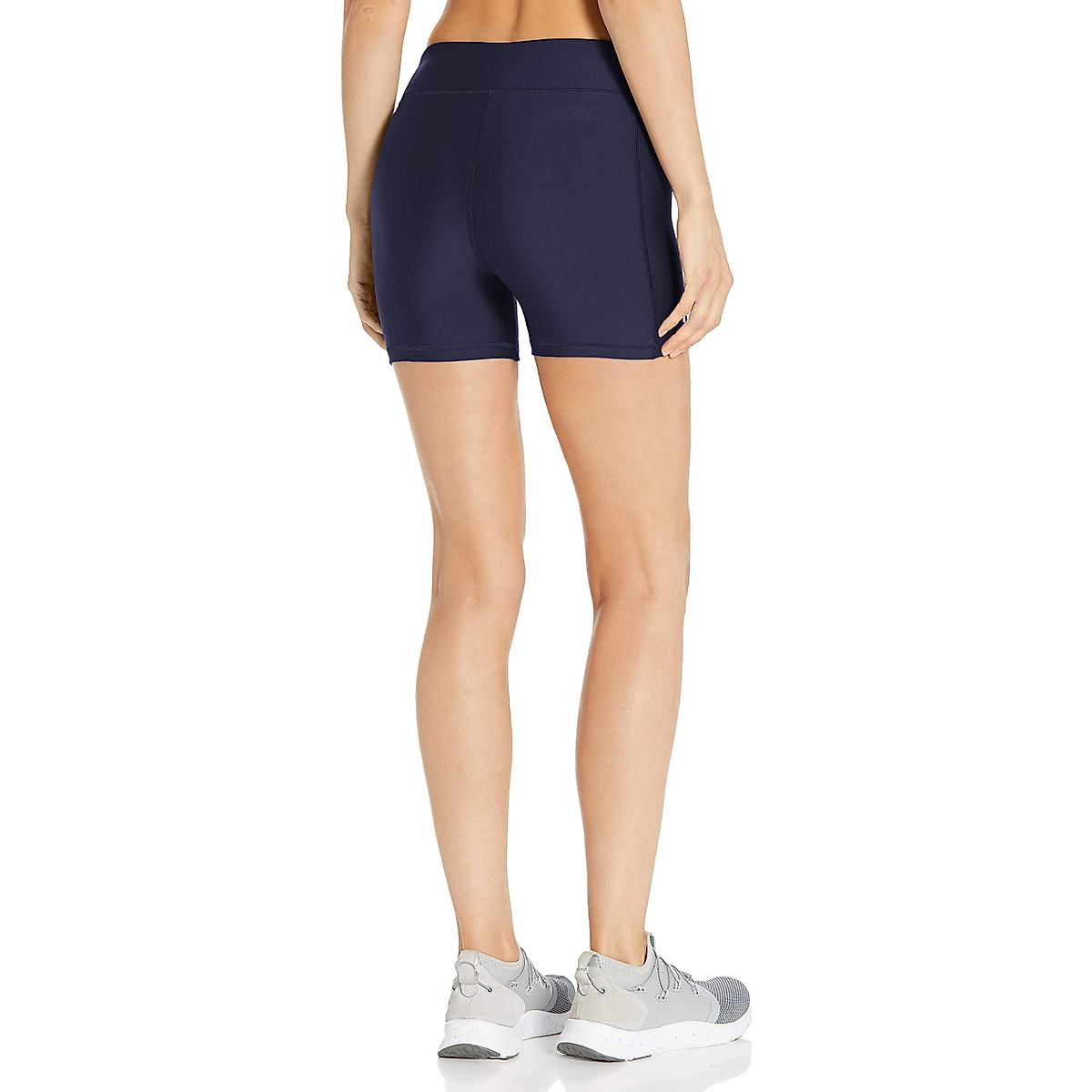 Under Armour Women's Team Shorty 4 , Midnight Navy (410)/White , Large