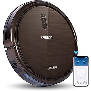 ECOVACS DEEBOT N79S Robotic Vacuum Cleaner with Max Power Suction, Upto 110 Min Runtime, Hard Floors and Carpets, Works with Alexa, App Controls, Self-Charging, Quiet