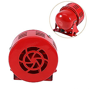 12V 1.5A Siren Whistle, 110dB Electric Car Truck Motorcycle Driven Horn Alarm Siren (Air Raid) Loud 50s Red 12V Car Alarm & Safety
