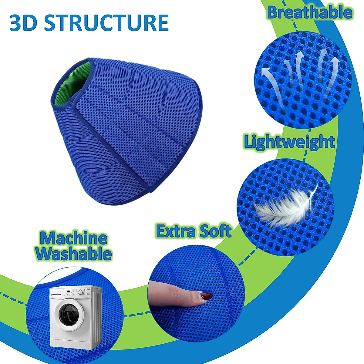 ManaMax Extra Soft Dog Cone Collar for Dogs After Surgery Adjustable Dog Cones for Large Medium Small Dogs Lightweight Dog Recovery Collar Breathable Elizabethan Collar Stop Licking(Medium)