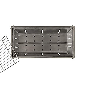 Fire Sense 63724 Stainless Steel Foldaway Charcoal Grill Heavy Duty Stainless Steel Construction For Outdoor Barbecues Camping Tailgating Traveling Charcoal Grate & Carry Bag Included