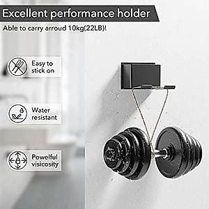 susswiff Hair Dryer Holder, with Caddy and Plug Hook, Metal Blow Dryer Holder Wall Mount, Self-Adhesive Extra Sticky, Hair Rack for Hair Care Product, Small Straightener Curling Iron Hot Tool, Grey