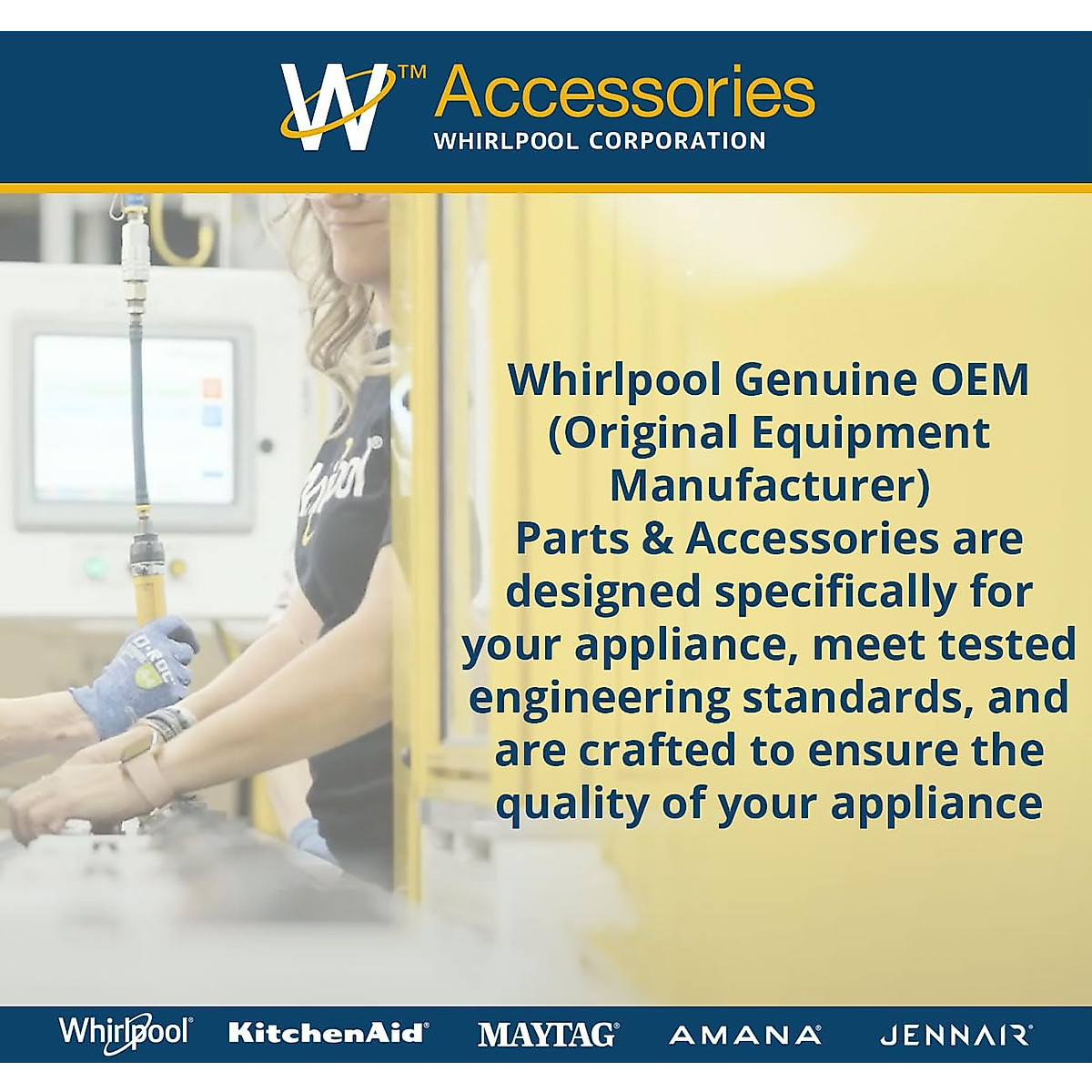 Whirlpool W10727416 Genuine OEM Warming Drawer Heat Deflector For Ovens – Replaces 3452365, PS10066025