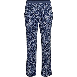 Lucky Brand Women's Pajama Set - 3 Piece Long Sleeve Night Shirt, Sleep Pants, Lounge Shorts (S-XL), Size X-Large, Denim Blue