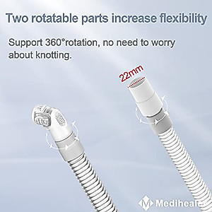 2 Packs Replacement Tube for N20, 2 Packs Replacement Short Tube Compatible with N20, Avoid Leakage and Reduce Noise，Great Value Supplies by Medihealer.