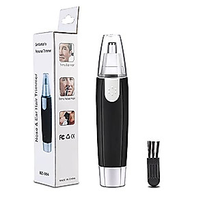 Nose Hair Trimmer for Women Ear and Nose Hair Trimmer for Men, Battery Operated Small Electric Trimmer Mens Nose Trimmer