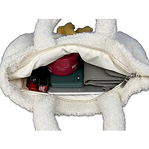 XACKWUERO Women Cute Plush Goose Bag Funny Novelty Goose Purse Tote Handbag Shoulder Shopper Bag (Portable)