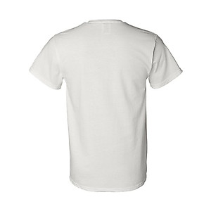 Fruit of the Loom 5 oz. 100% Heavy Cotton HD Pocket T-Shirt (3931P) White, XL