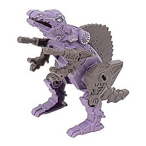 Alomejor Transforming Dinosaur Robot, Flexible Head Rotation, Endless Fun, Dinosaur Transforming Toy, Easy Assembly for Boys and Girls (Style 1)