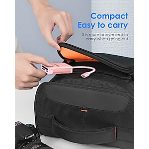 LENTION USB C to CF/SD/Micro SD Multi Card Reader, SD 3.0 Card Adapter Compatible 2023-2016 MacBook Pro 13/15/16/M1, New Mac Air/iPad Pro/Surface, Chromebook, S20/S10/Note, More (CB-C8s (Pink)