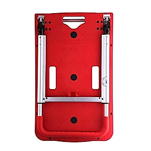 Platform Truck Heavy Platform Truck Metal Flat Handtruck with Wheel Folding Push Cart Luggage Cart Load 330lb Flatbed Cart Moving Dolly Cart Reliable