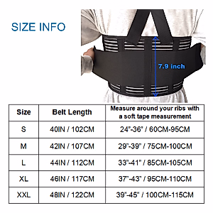 Solmyr Rib and Chest Support Brace, Broken Rib Brace, Breathable Rib Belt for Sore or Bruised Ribs Support, Sternum Injuries, Dislocated Ribs Protection, Pulled Muscle Pain (S)