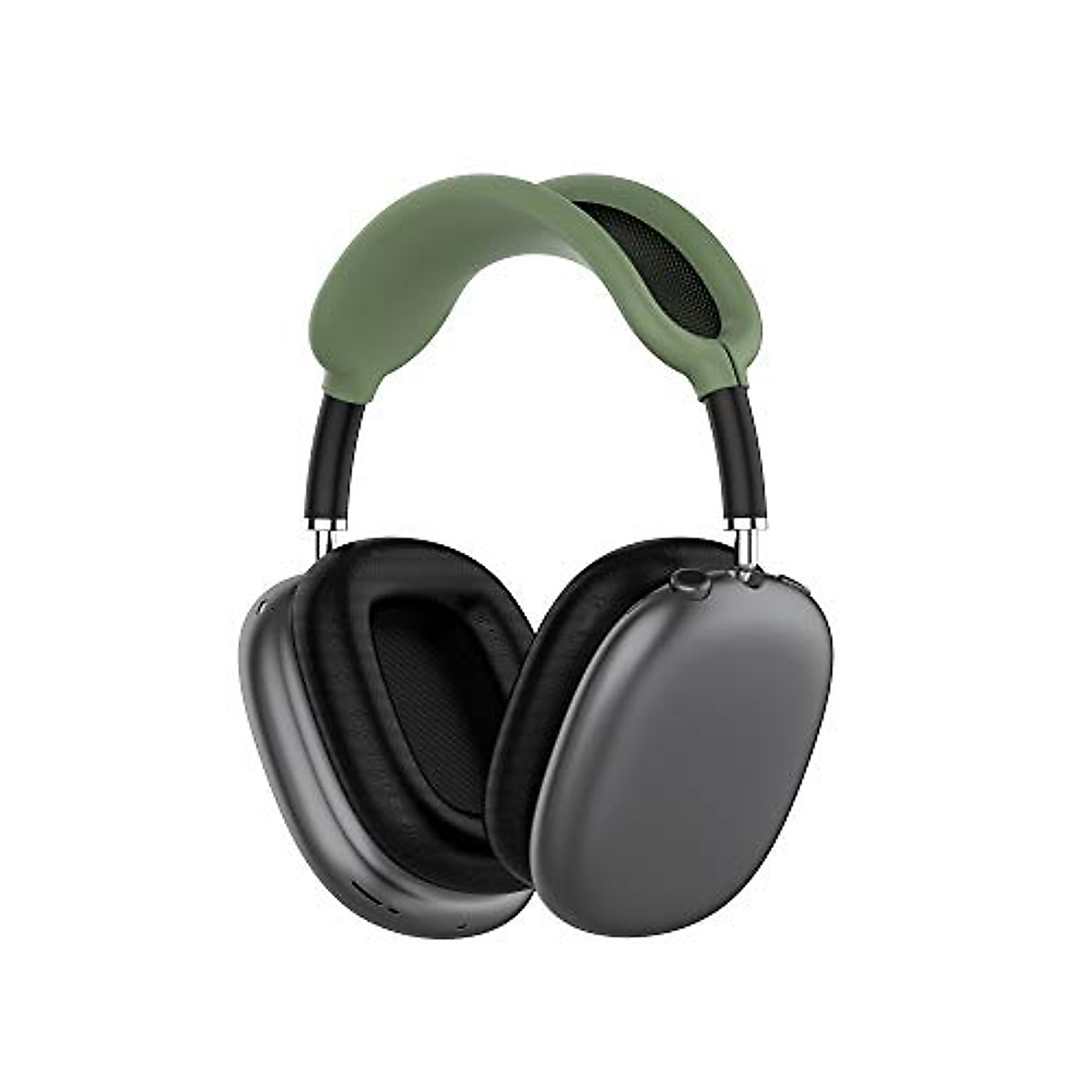 FitTurn Headband Cushion Cover Case Compatible with Apple AirPods Max Wireless Headphone,Washable Soft Durable Silicone Dustproof Easy to Install DIY No Tool Needed for Airpods Max Accessories(Green)