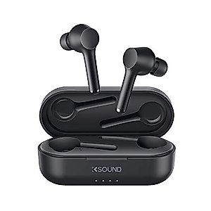 Aipower K01 True Wireless Earbuds Bluetooth 5.0 with 30H Playtime, IPX5 Waterproof, Volume Control, Hands-Free Wireless Headphones Single/Twin Mode