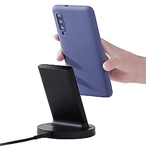 Xiaomi Mi 20W Wireless Charging Stand, Vertical Design, New Wireless Charging Experience, 20W max, Universal Fast Charge, Dual coils, Charges Through case, Black