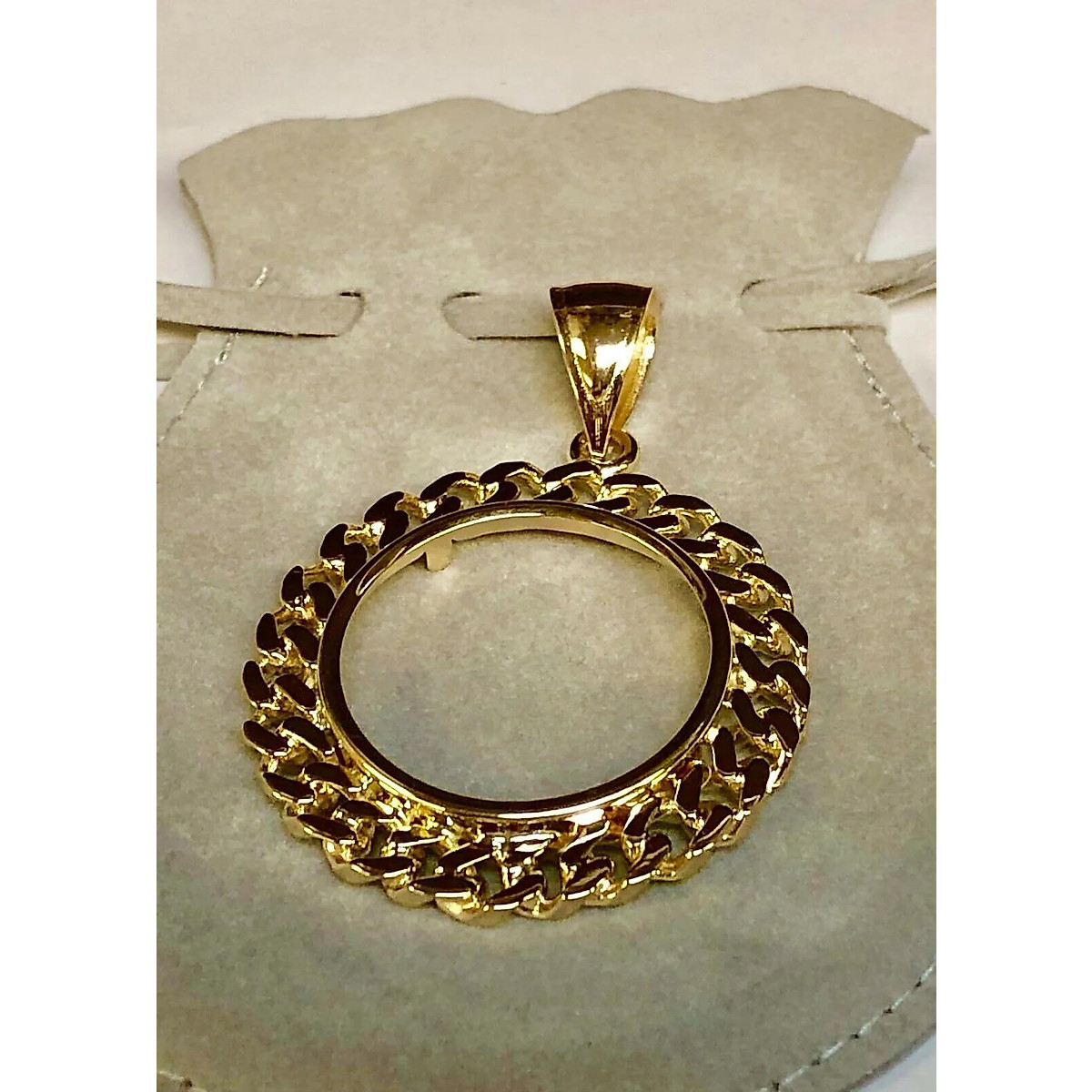 TEX 14k Yellow Gold Pendant, 1/2oz US American Eagle Coin, Approx 25g