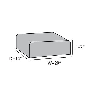 Covermates Keepsakes - Rectangular Appliance Cover - Dust Protection - Stain Resistant - Washable - Appliance Cover-Black