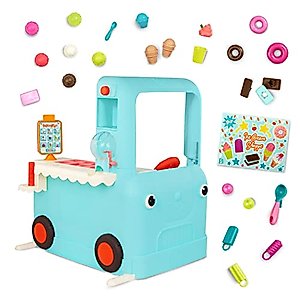 B. toys- Ice Cream Shoppe- Pretend Play Ice Cream Toys, Tablet & Accessories – Interactive Food Truck for Toddlers, Kids – Educational Pretend Play Set – 2 Years +