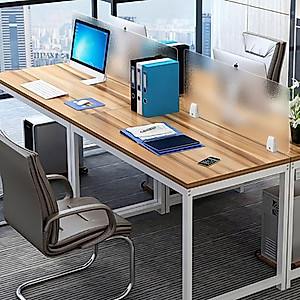 Classroom Office Privacy Desk Dividers, Portable Tabletop Partition Screens Panels for Enhance Workspace Isolation, Desktop Shield Guard Frosted Translucent (Size : 60CMx40CM/23.6INx15.7IN)