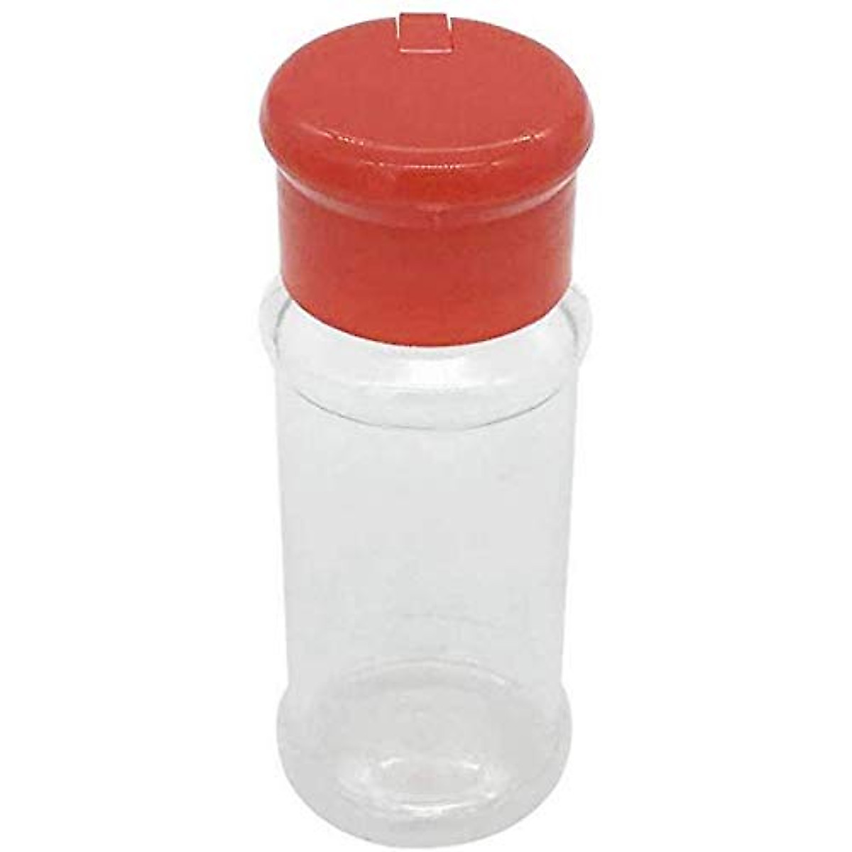 Misaso 50 Empty Plastic Spice Bottles for Storing Barbecue Seasoning Salt Pepper Etc. 100Ml / 3.3Oz, Red