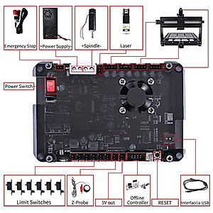500W CNC Machine for Metal, 3020 CNC Router Machine for Stainless Steel Acrylic PCB PVC Wood Carving Milling Engraving, Linear Guideway Structure Engraver with Working Area 11.8 x 7.9 x 2.9"