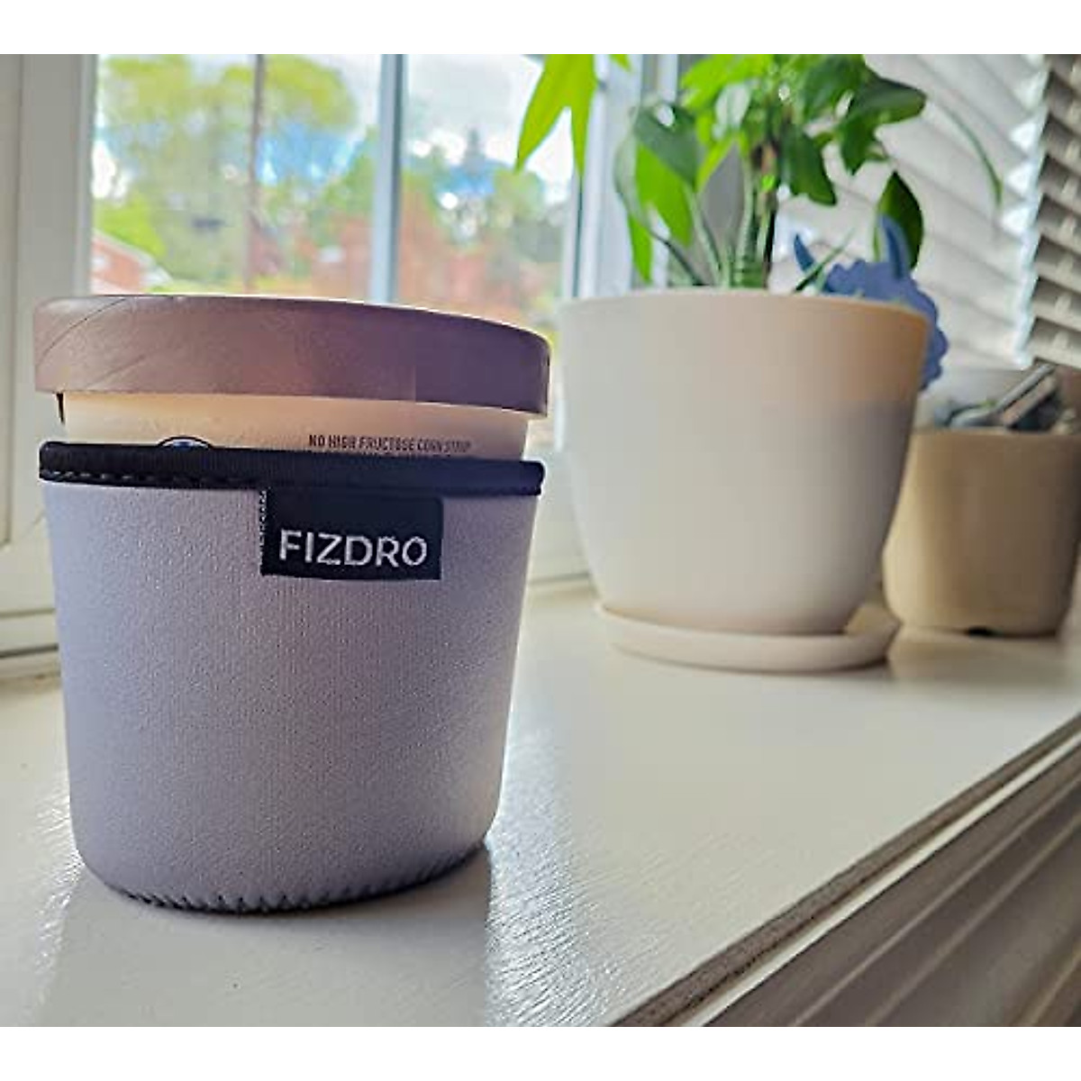 Fizdro Ice Cream Pint Holder - Monochrome (Gray)
