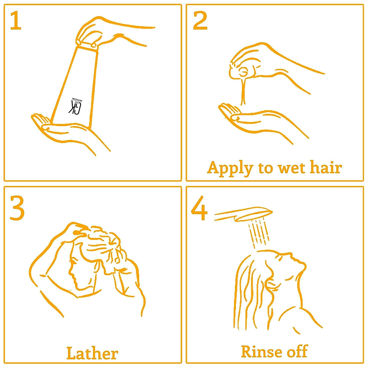 GK HAIR Global Keratin pH+ Pre-Treatment Clarifying Shampoo (3.4 Fl Oz/100ml) For Preps Hair Deep Cleansing,Removes Impurities -With Aloe Vera, Vitamins & Natural Oils All Hair Types Men and Women