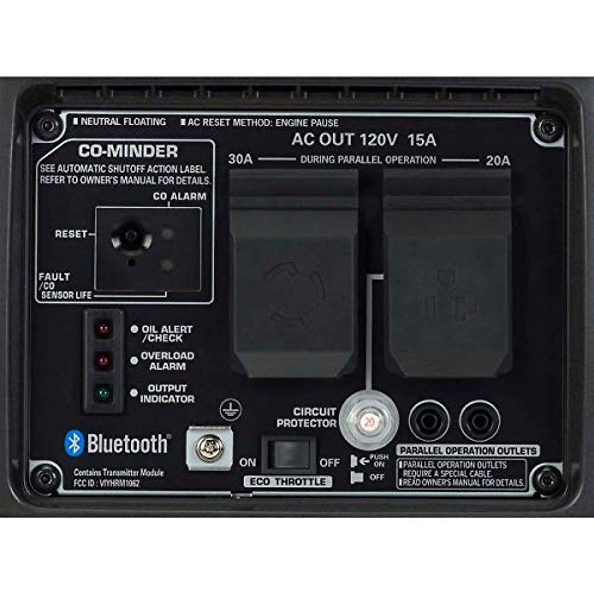 Honda EU2200ITAN1 2200-Watt 120-Volt Companion Super Quiet Portable Inverter Generator with CO-Minder - 49-State