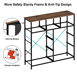 Tohomeor Dresser with Drawers for Bedroom Chest of Drawers Fabric Dresser for Closet,Nursery Entryway Hall Tree TV Stand for Living Room Retro Floral Pattern Drawers Wooden Top (9 Drawers)