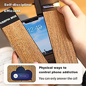 Cell Phone Lock Box with Timer, Portable Timed Lock Box for iPhone and Android Phone, Help Kids, Adults, Students to Focus and Improve Self-Control, Prevent Phone Addiction (Single Screen, Black)