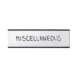 SmartSign Magnetic 'C' Channel Label Holders | 2.5" x 8" Pack of 10, Made in USA