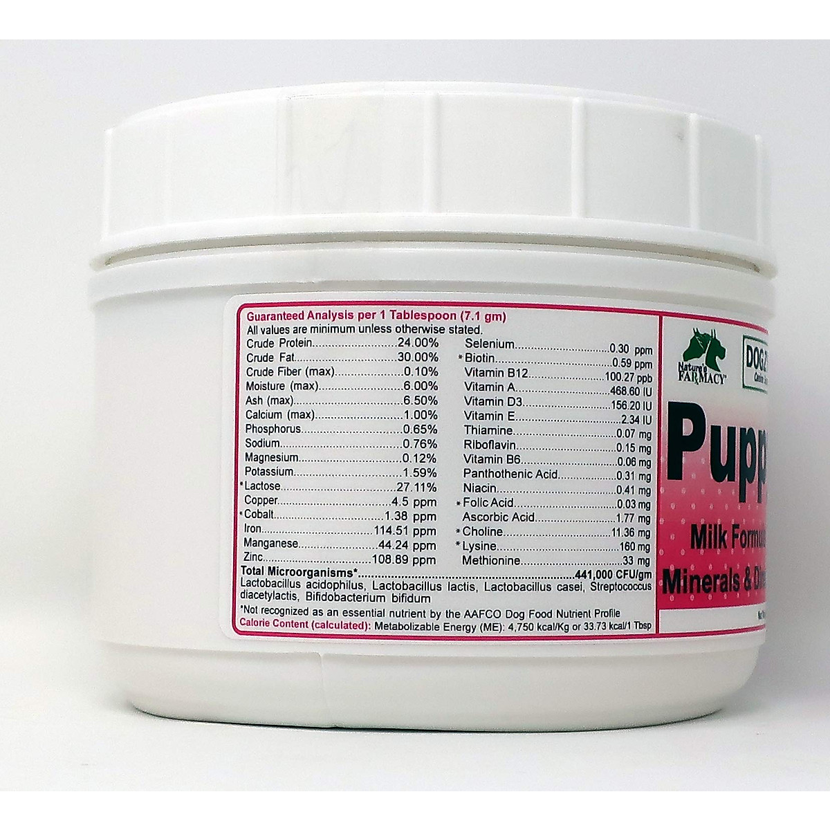 Dogzymes Puppy-Bac Milk Replacer formulated with The Proper ratios of Protein, Fat and nutrients for Growing Puppies (8 Ounce)