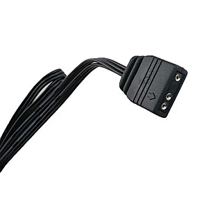 ARGB Splitter Cable ZCZQC 33.5cm/13.19inch 5V 1 Female to 2 Male 3 Pin ARGB Extension Cable for Computer Chassis, CPU Cooler and 5v ARGB Fan