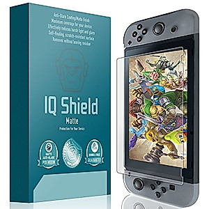 IQShield Matte Screen Protector Compatible with Nintendo Switch (Console)(Updated Design) Anti-Glare Anti-Bubble TPU Film [video game]