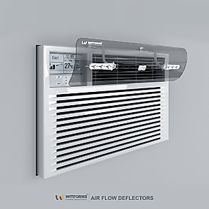 WITFORMS/WINDOW - Adjustable AC air deflector suitable for window air conditioners (Top air outlet). Enhance cooling and heating circulation