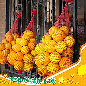 600 Pieces Reusable Mesh Bags Reusable Produce Bags Seafood Boil Bags Onion Bags Vegetable Storage Bags Nylon Mesh Net Bags Storage Poly Bags for Crawfish Shellfish Crab Grocery Toys Fruits, 4 Sizes