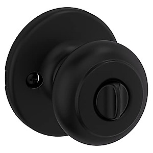 Kwikset 94002-950 Cove Door Knob, Entry, Matte Black