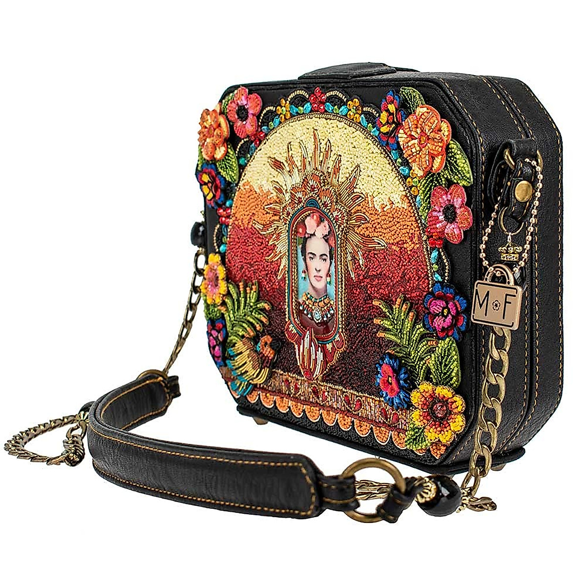 Mary Frances womens Artisan Crossbody Handbag Sling Bag, Multi, Small US