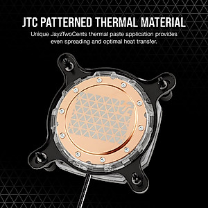 CORSAIR Hydro X Series XC8 RGB PRO CPU Water Block - JayzTwoCents Edition (Intel LGA 1700, 1200, 115X, AMD Socket AM4, Forged Carbon Finish, 110+ Micro-Cooling Fins, 16 Vivid RGB LEDs) Forged Carbon