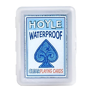 Hoyle Waterproof Playing Cards, Clear, 1 Deck