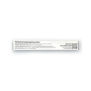 Krazy Fix Super Glue Remover, Gel Formula for Maximum Control, Removes Hardened Glue from All Surfaces (2 x 0.3 oz Tubes)