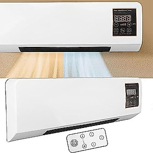 Fufafayo Small Conditioner, Wall Mounted Conditioner Mini And Heating Conditioner With Remote Control Conditioning Hot Fan For Bedroom Living, Small A-Ir Conditioners, Ac Unit