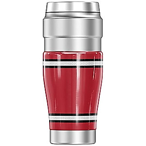 THERMOS Rutgers University OFFICIAL Jersey Stripes STAINLESS KING Stainless Steel Travel Tumbler, Vacuum insulated & Double Wall, 16oz