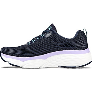 Skechers Women's Max Cushioning Elite Running Walking Sneaker, Navy/Lavender, 8 Wide