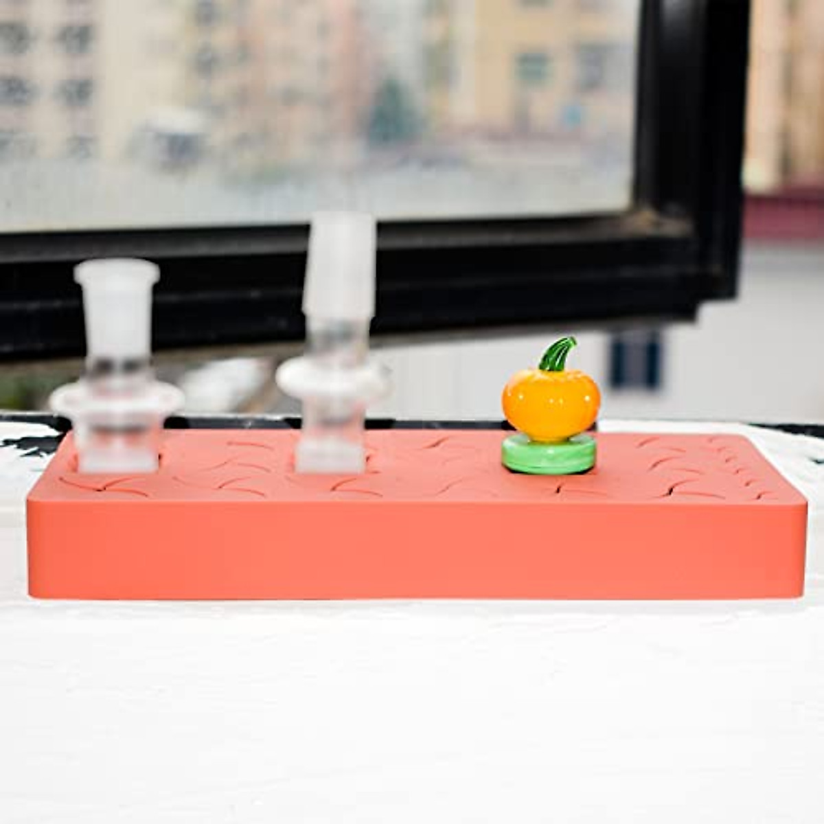 Multi-Function Silicone Storage Box, Silicone Multi-Grid Storage Display Rack, Metal Tool Glass Accessories Storage Box (M)